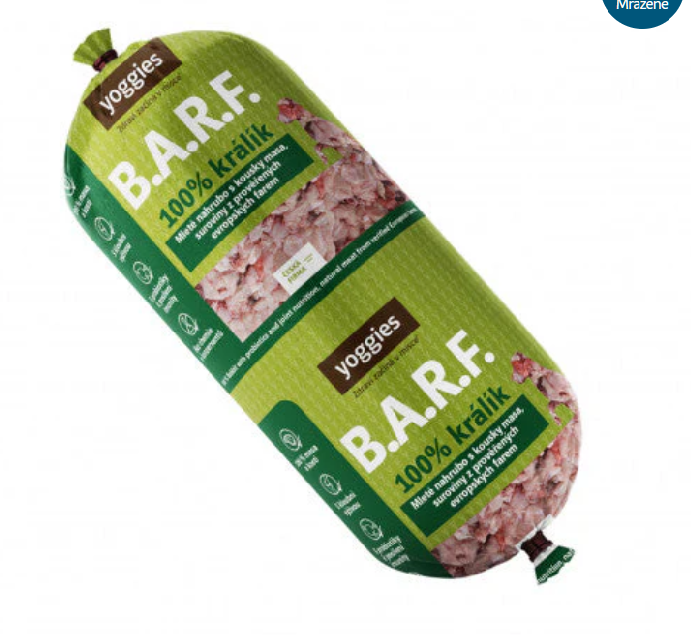 Mini BARF 100% králík s probiotiky 150g :: BARF v zahradě